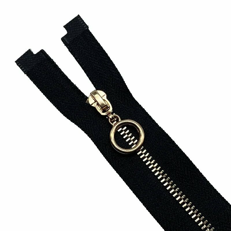 Металлические молнии 2 шт, 15-120 см, черные и белые Black, 40cm Close-End