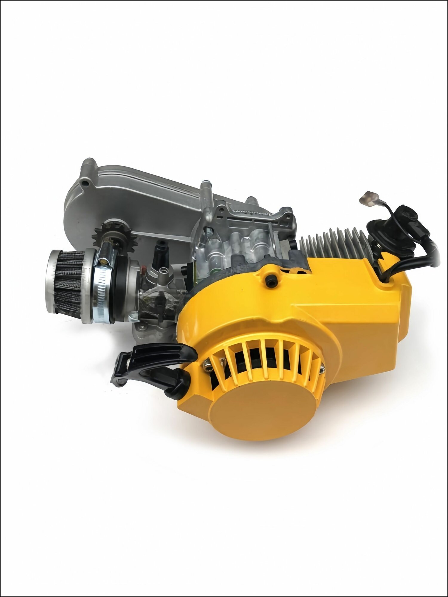 Бестселлер 2024: одноцилиндровый 2тактный мотор 49CC с воздушным охлаждением для питбайков, скутеров и минимотоциклов