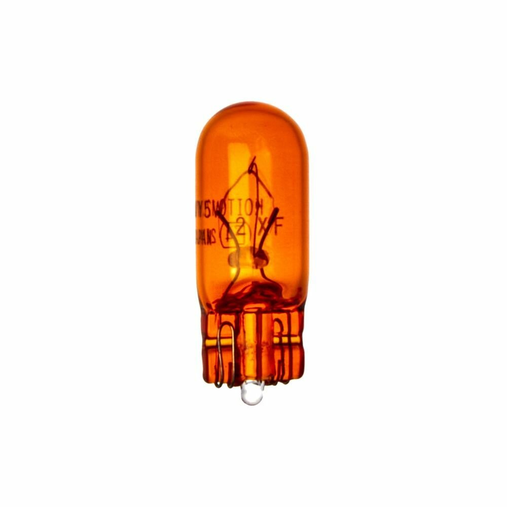 Автолампа 12V WY5W 5W W2.1x9.5d оранжевая, 10 шт
