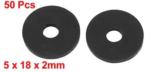 Резиновые плоские шайбы Uxcell 5x18x2mm IDxODxT