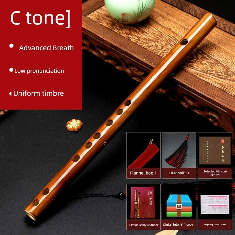 Мини-флейта без отверстий для мембраны, горизонтальная флейта для студентов, бамбуковая флейта для начинающих,