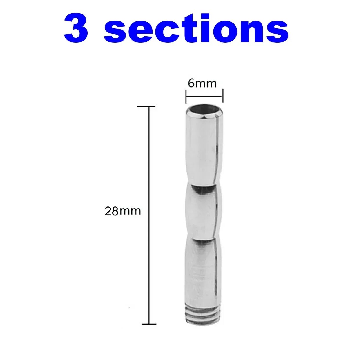 Мужская клетка целомудрия из нержавеющей стали, мини-клетка для пениса, кольцо на 3 sections tube