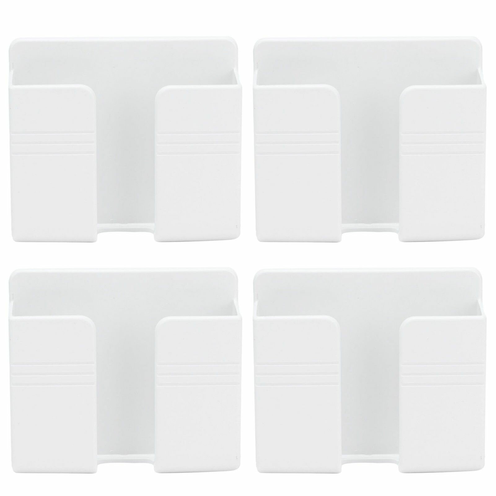 4 настенных держателя для пульта дистанционного управления с креплением на стену, подставка для зарядки мобильного телефона, горизонтальная полоса