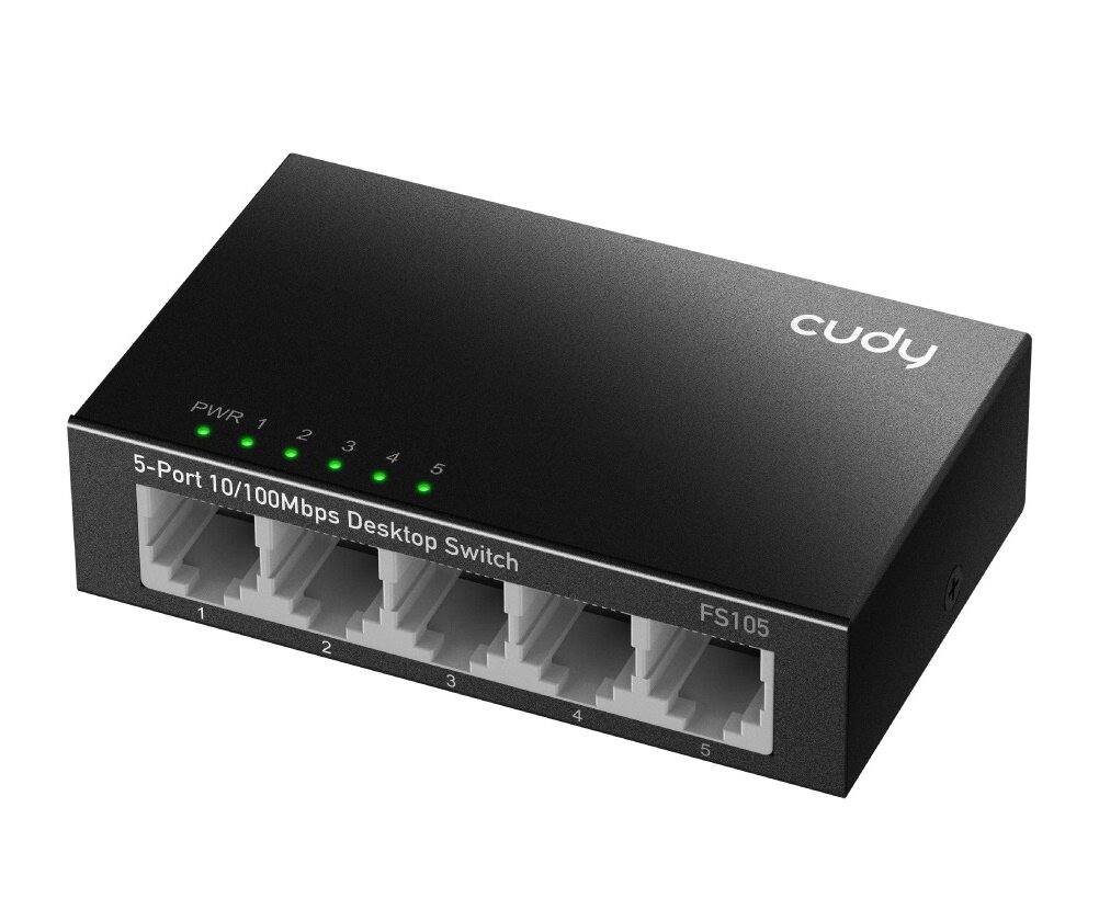 Коммутатор 5-port 10/100Mbps CUDY FS105