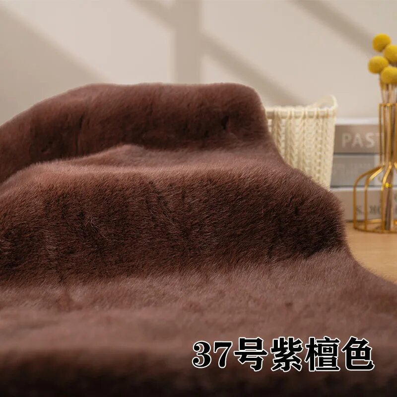 Искусственный мех норки, 10 мм, полиэстер Red sandalwood