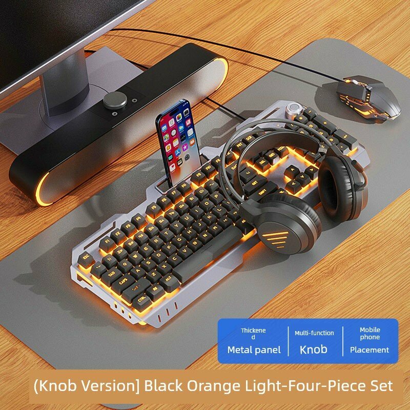 Комплект клавиатуры и мыши, проводная гарнитура (тройка), клавиатура и мышь для настольного компьютера,