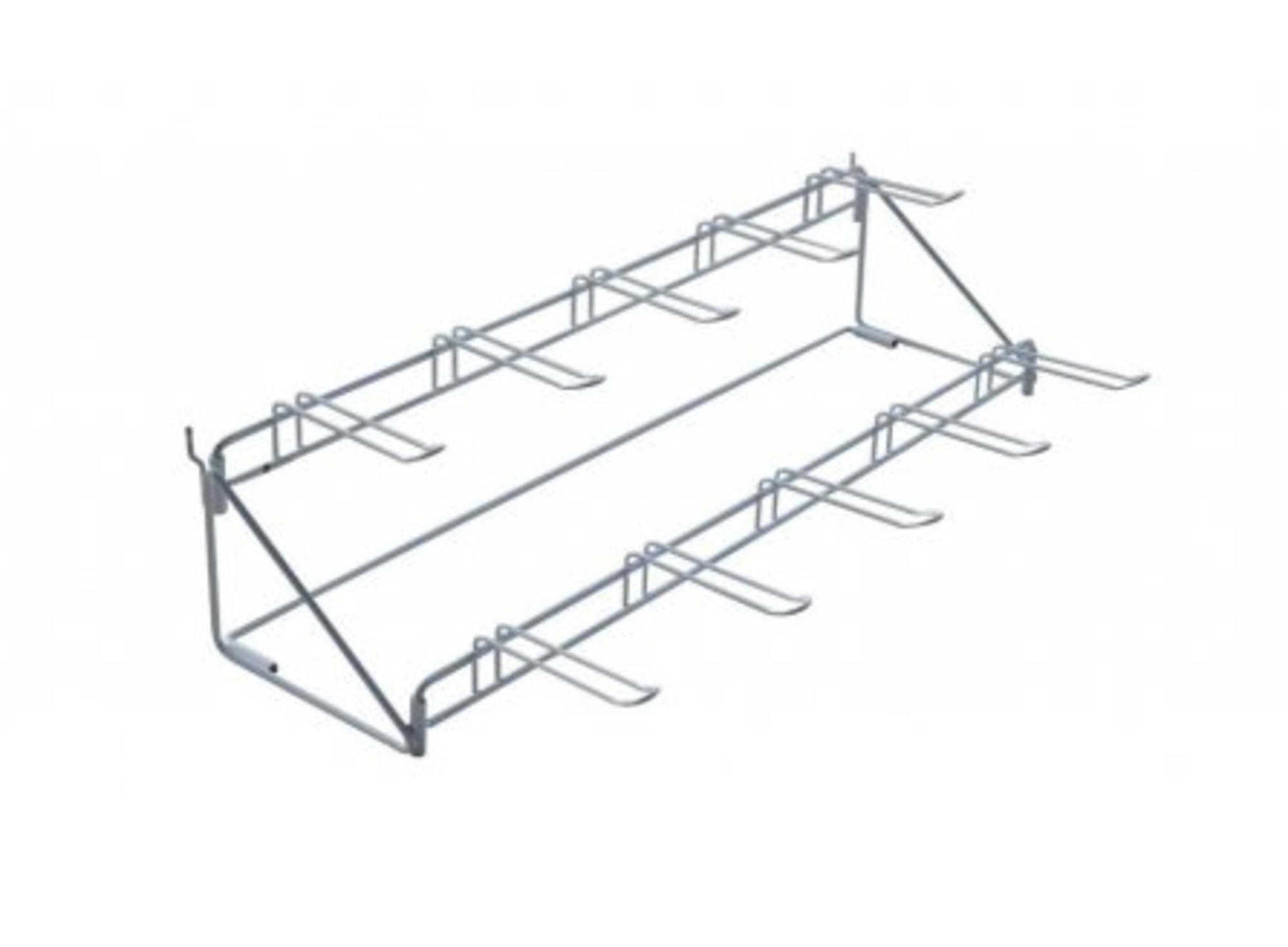 Подвес для шлифовальных лент 2-ярусный, длина 64 см, высота 14 см