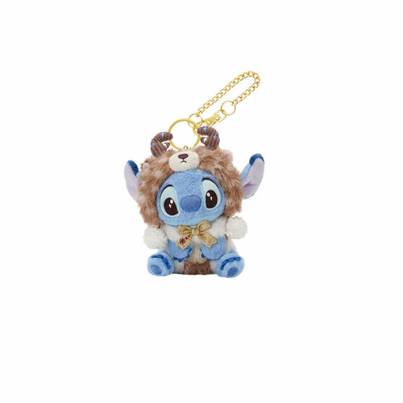 Disney x DISNEYLAND 2025 Lilo & Stitch Key Ring Plush Pendant 11cm Height Shanghai Disney null