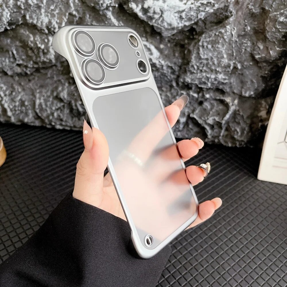 Чехол iPhone 17 Titanium Gray, ультратонкий, полупрозрачный