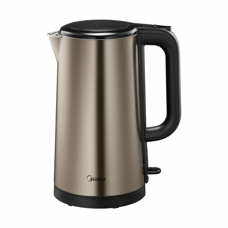 Электрические чайники Midea, gold, 1.7 л, 2200 Вт, автоматическое отключение, защита от перегрева