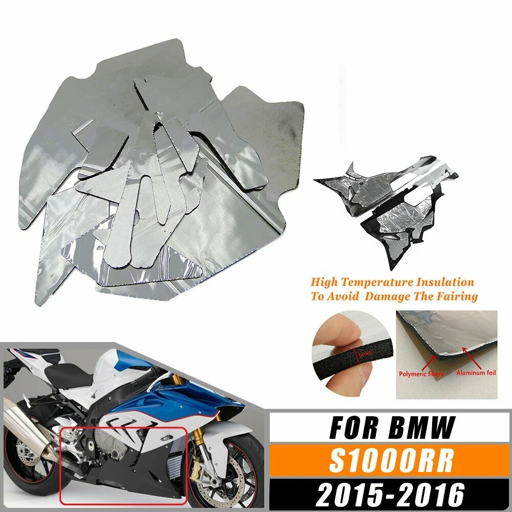 Для BMW S1000RR S 1000RR 2015 2016, аксессуары для мотоциклов, предварительно вырезанный обтекатель живота, теплозащитный коврик, защита от изоляции