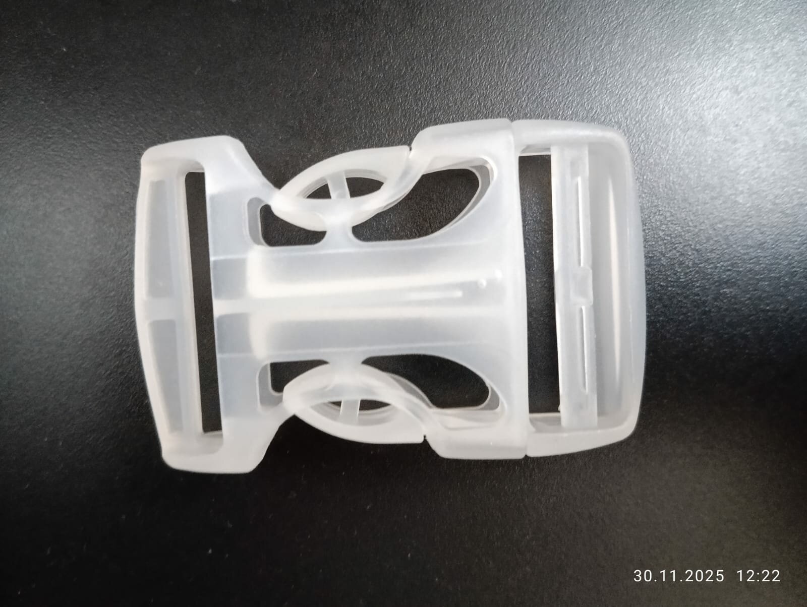 Фастекс для ремня и стропы, пластиковый, 40мм, прозрачный, 2шт