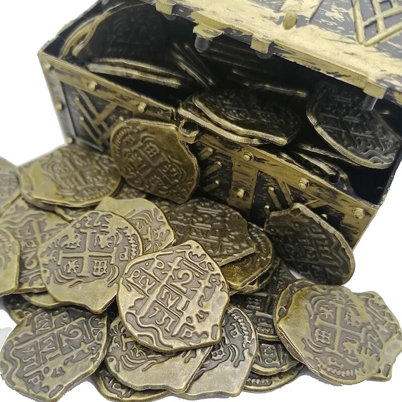 Старинные золотые монеты Doubloon 50 шт.