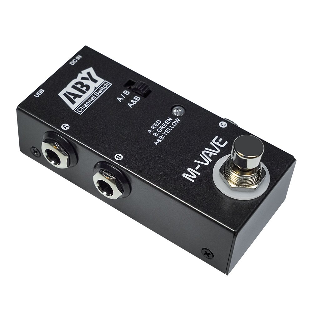 M-VAVE ABY BOX Электрическая гитара педаль инструмент универсальный двусторонний выбор линии для инструментов