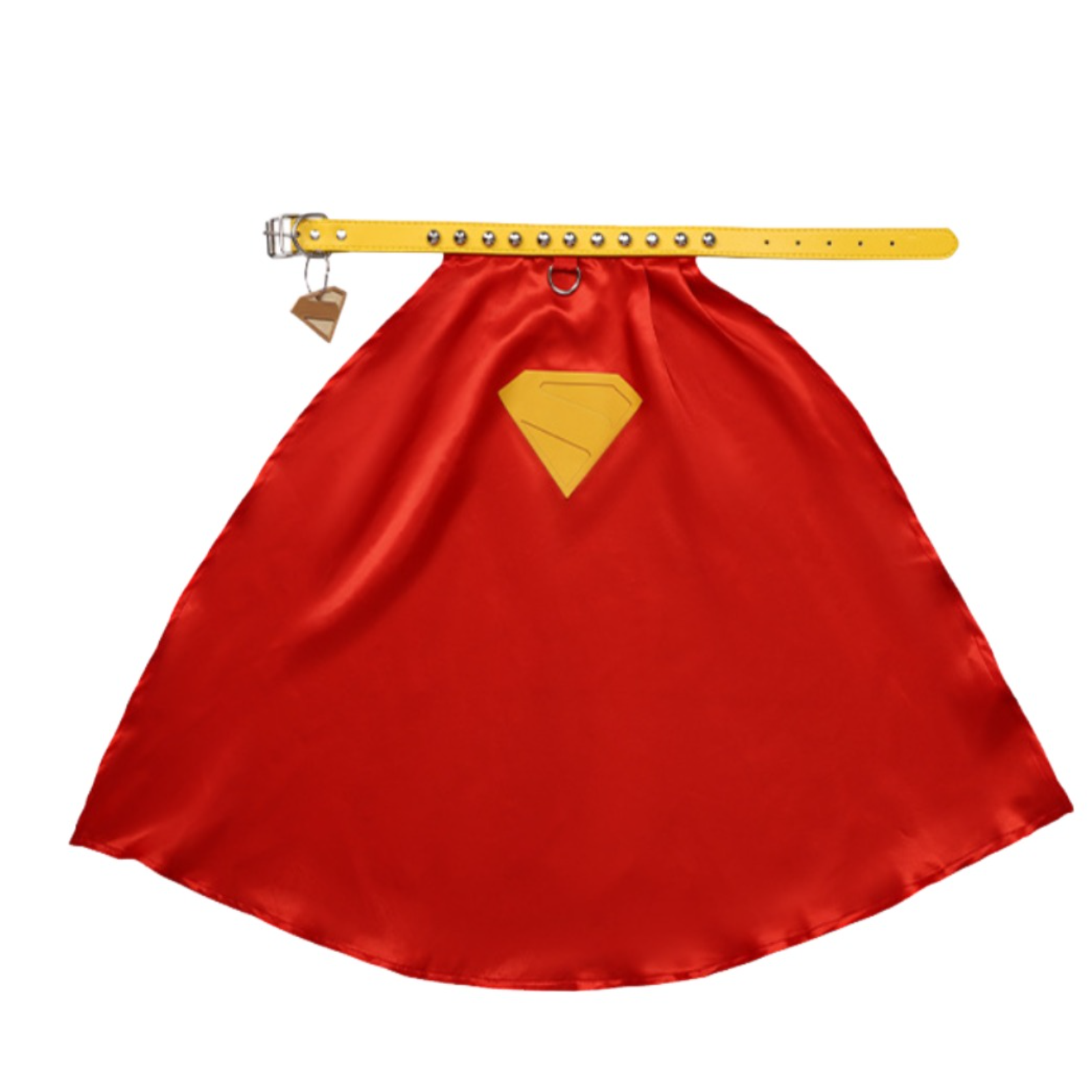 Плащ для домашних животных DC Superman для собак и кошек, Плащ Кrypton Pu Drag, Плащ Superman с воротником для собак и кошек, Размер L: шея регулируется от 38-48 см, длина узла в сложенном виде 54 см, длина 75 см, В комплект входят: 1 плащ для собаки