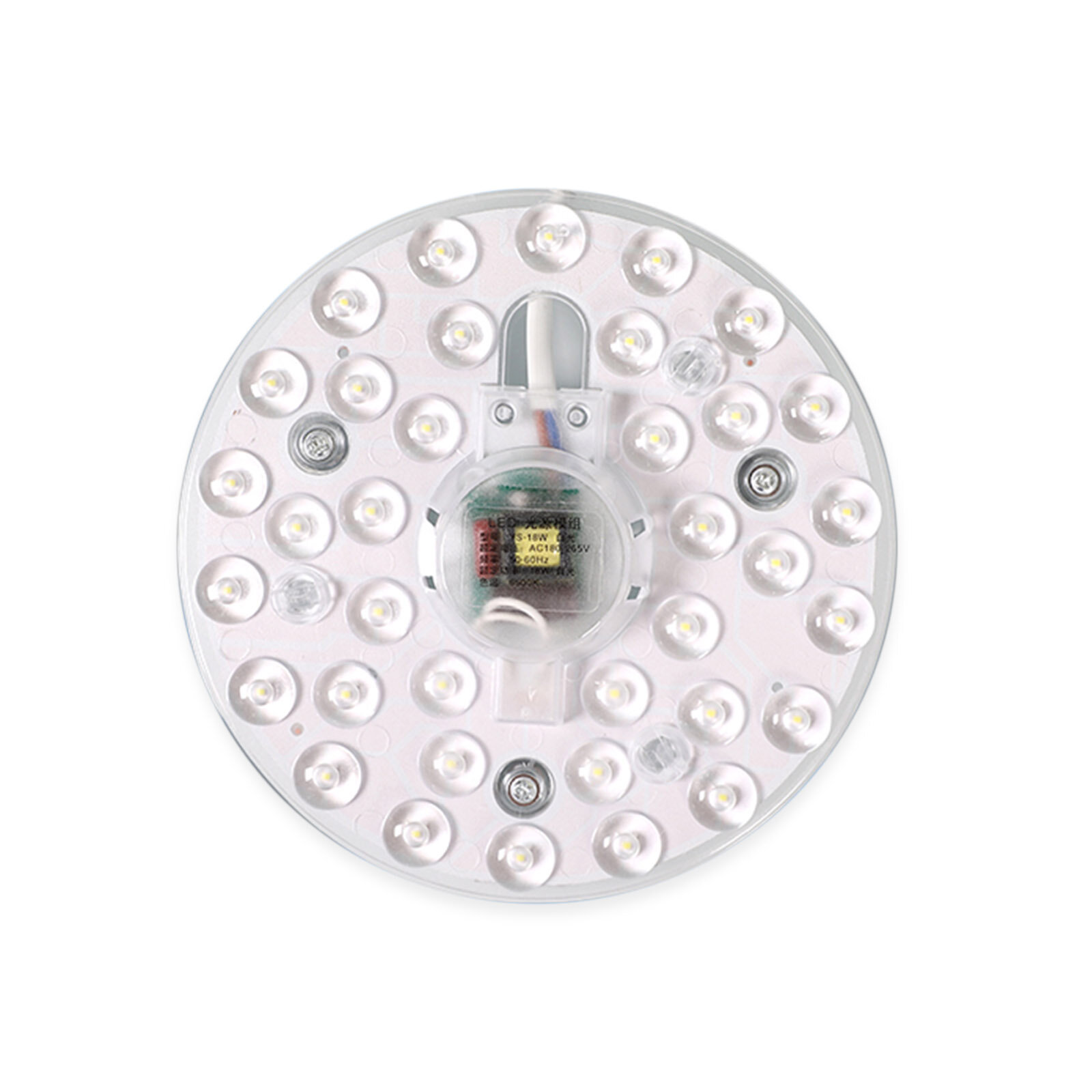Модуль светодиодного источника света для замены ламп потолочных светов White Light AC180-265V, 6500K, 180°, 12W/18W/24W/36W, 24/36/48/72 светодиода, 0.5W/шт, 100LM/W, магнитное крепление, размеры 115x115x20мм (12W), 140x140x20мм (18W), 155x155x20мм
