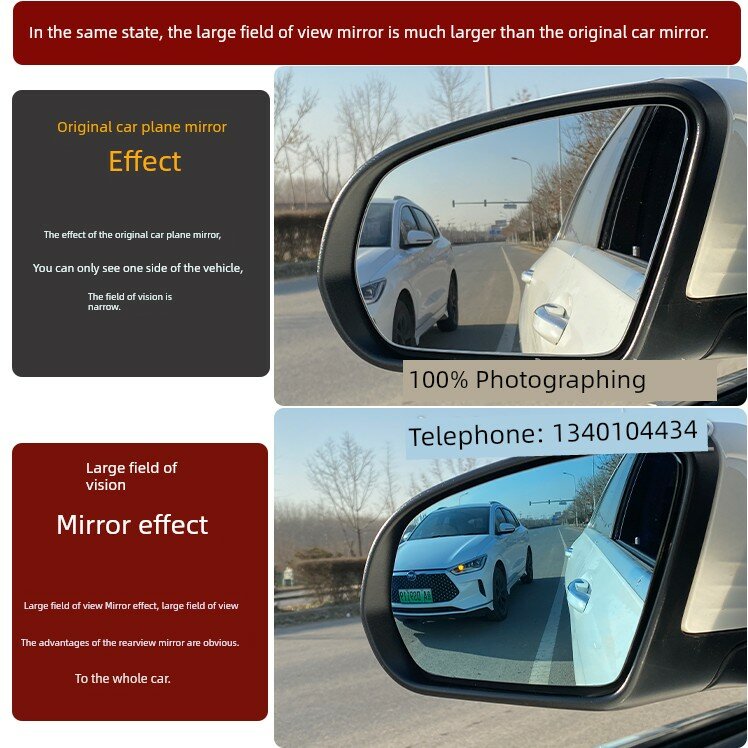 Зеркало Mitsubishi Eclipes Cross 2018-2022 пассажирская сторона синее антибликовое стекло в комплекте с крепежными