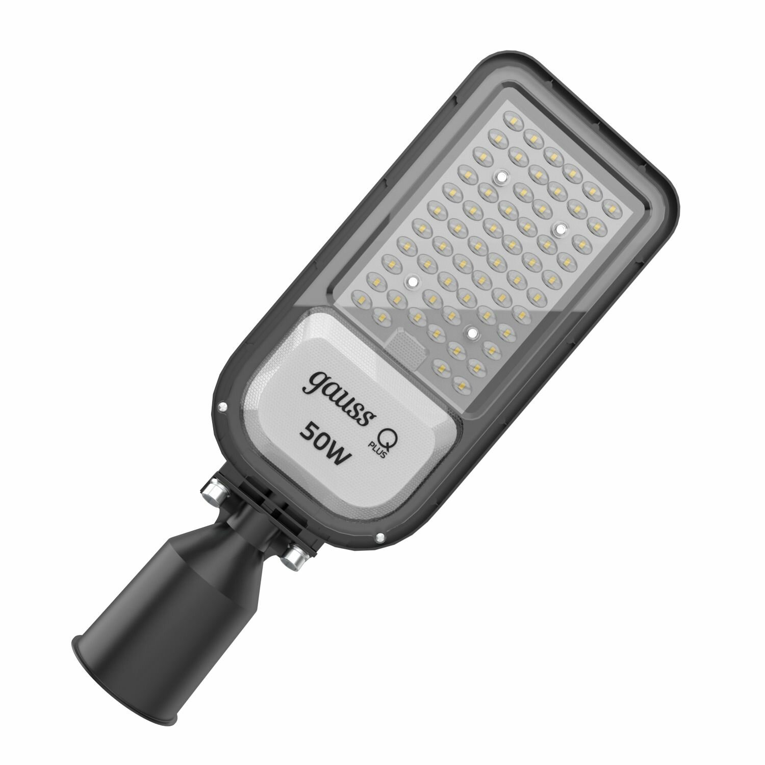 Консольный светильник 50W Дневной свет 6000Лм 5000К 220В IP65 370х145х45мм широкая КСС Ш Qplus арт.2406679 Gauss, уп. 1шт