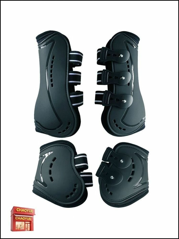 Эксклюзивные дышащие ногавки, 4 штуки, черные