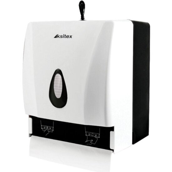 Диспенсер для полотенец Ksitex (Система H3/Н1), ZZ (V) и в рулонах, белый, ТН-8218A