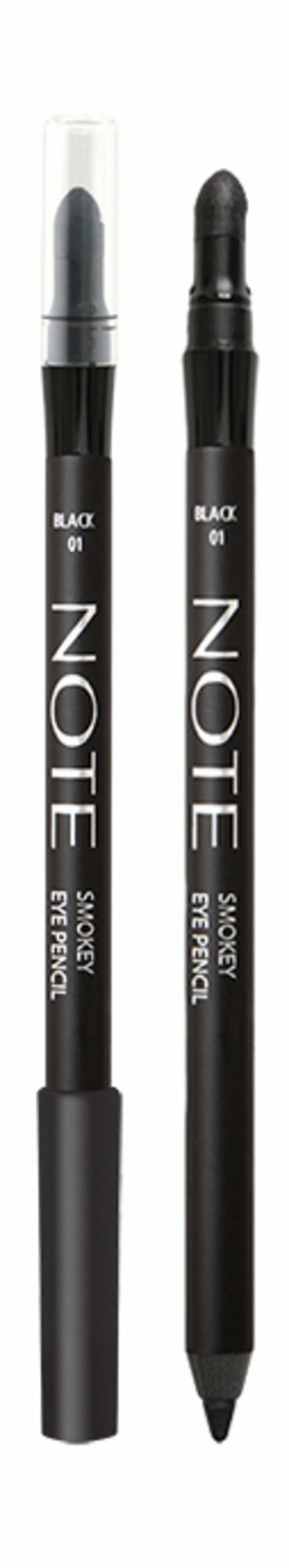 Note Smokey Eye Pencil Карандаш для глаз для создания эффекта смоки | 1 Black 100мл