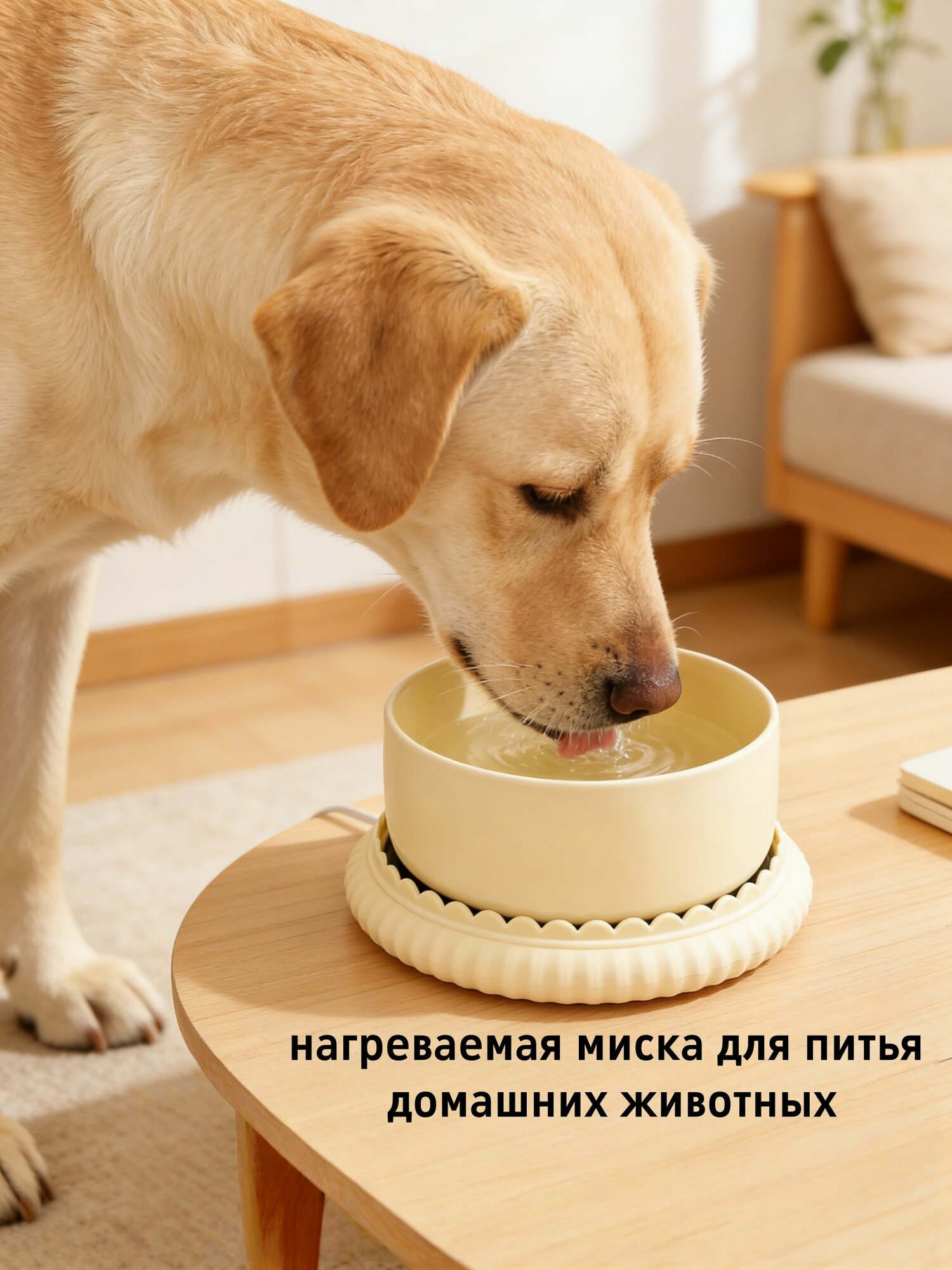 Нагреваемая миска для питья домашних животных