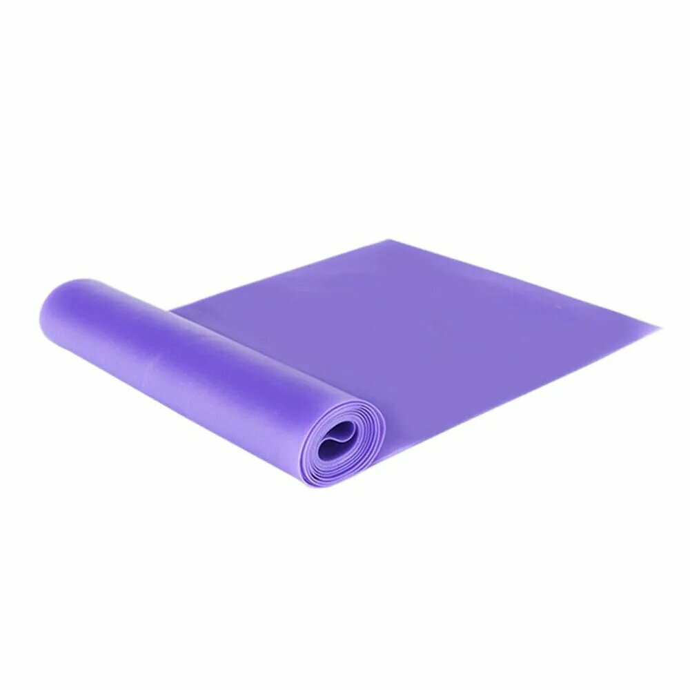 Эспандер ленточный для йоги и пилатеса, фитнес лента эластичная резинка для гимнастики фиолетовая