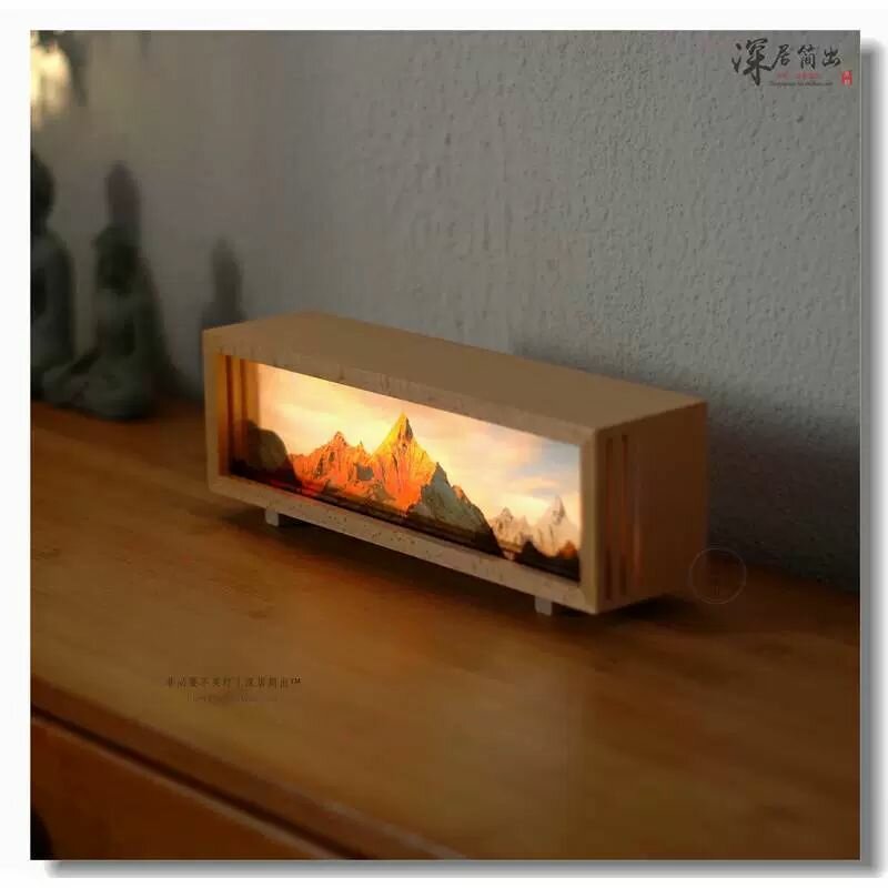 Ночник Rizhao Jinshan Night Light Настольный атмосферный светильник за тысячи миль от страны Перезаряжаемый