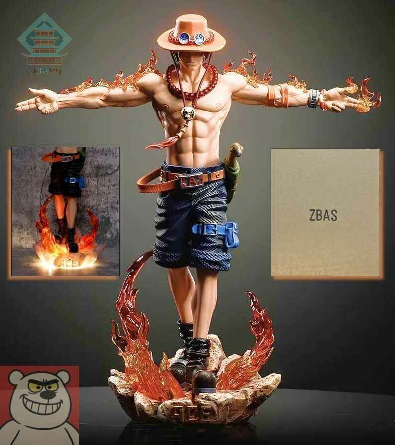 Фигурка Ван Пис Портгас Д. Эйс / One Piece Ace Portgas с подсветкой (28см)
