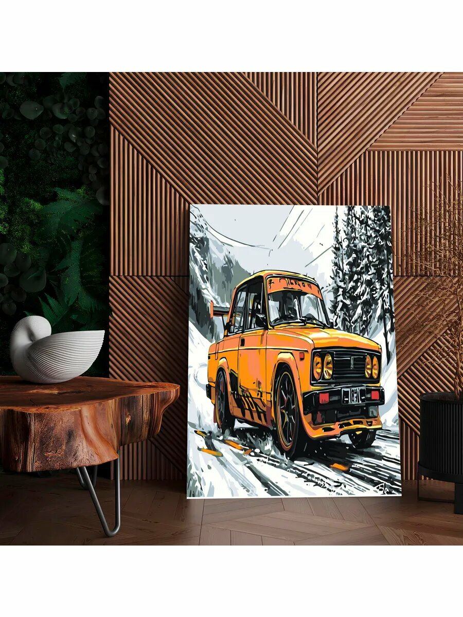 Картина по номерам Жигули-Ваз2106-Боевая-классика