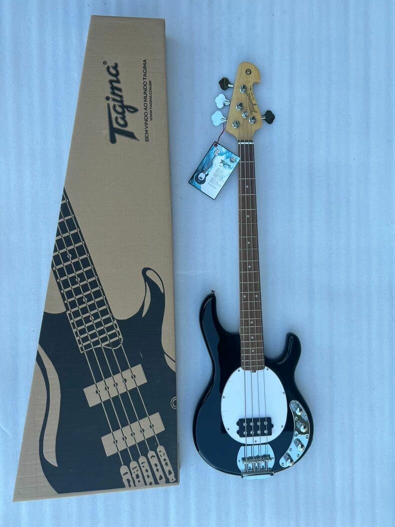 Tagima электрическая бас-гитара, 4-струнная, бас-скрипка, корпус сонокелин, 39"