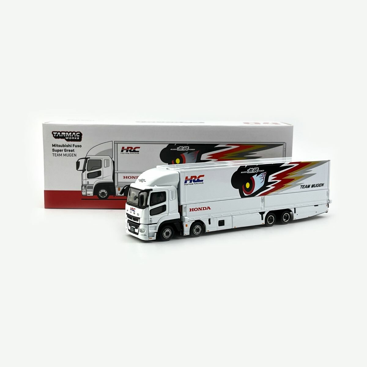 TW Tarmac Works 1:64 Mitsubishi Fuso Super Great MugenЛегковая модель автомобиля