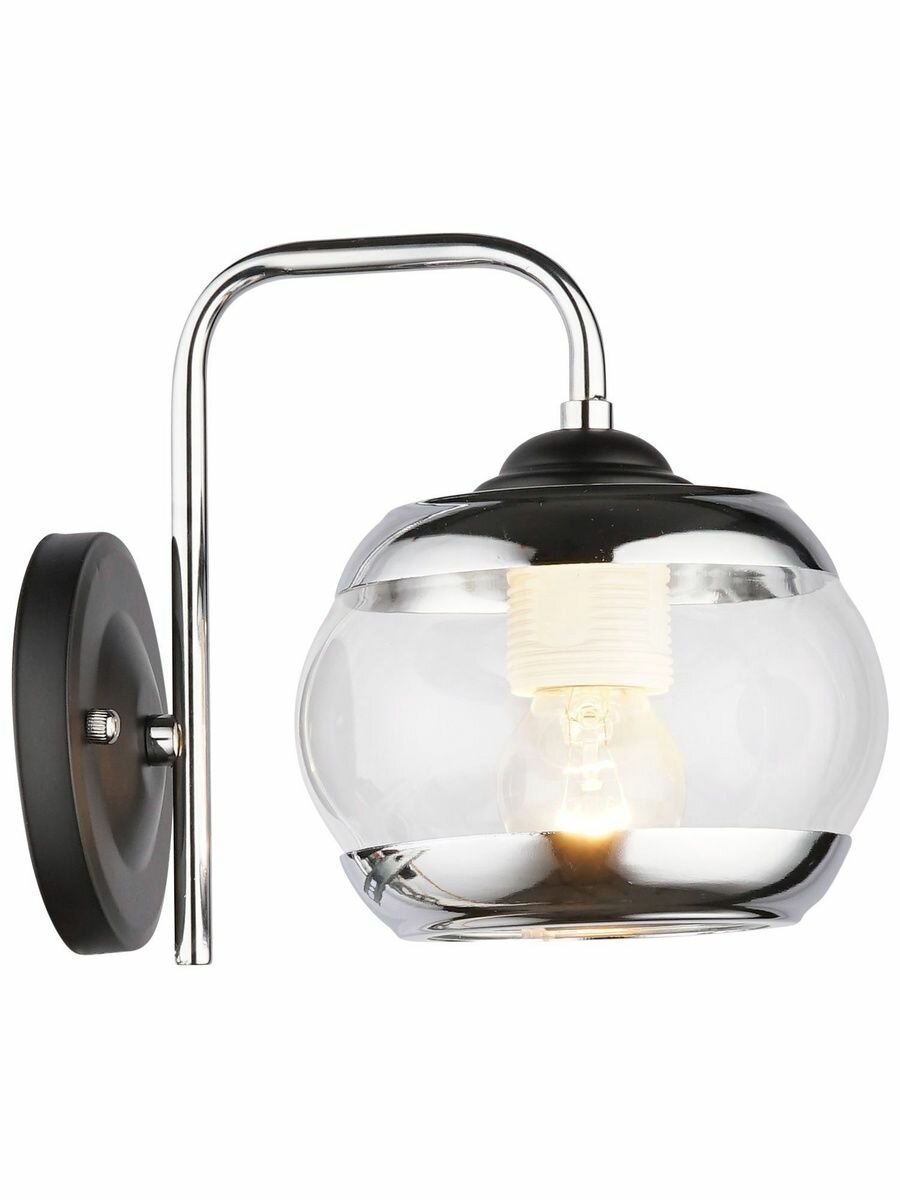 Бра, Светильник настенный бра, CC0355/1, Цвет - Черный, E27