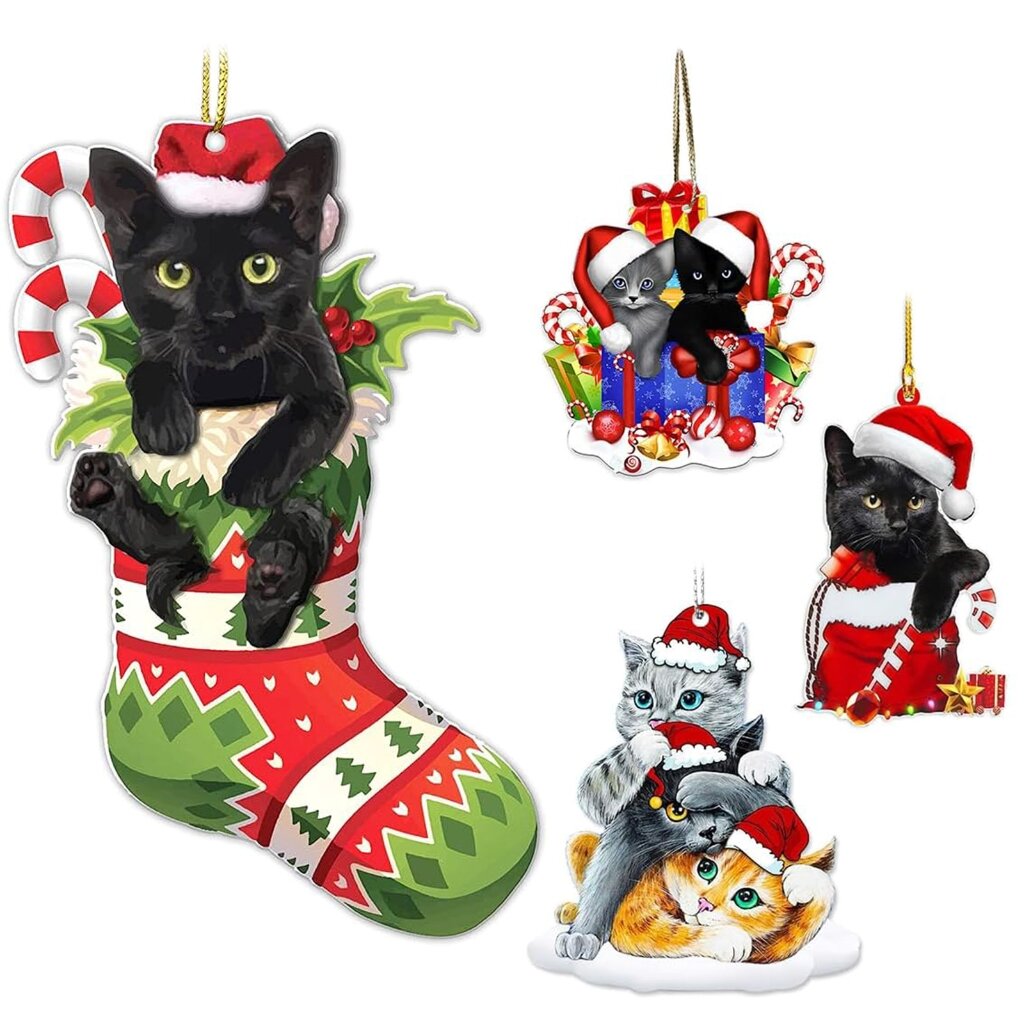 Акриловые рождественские украшения, классические и долговечные подвесные декорации для дома и улицы