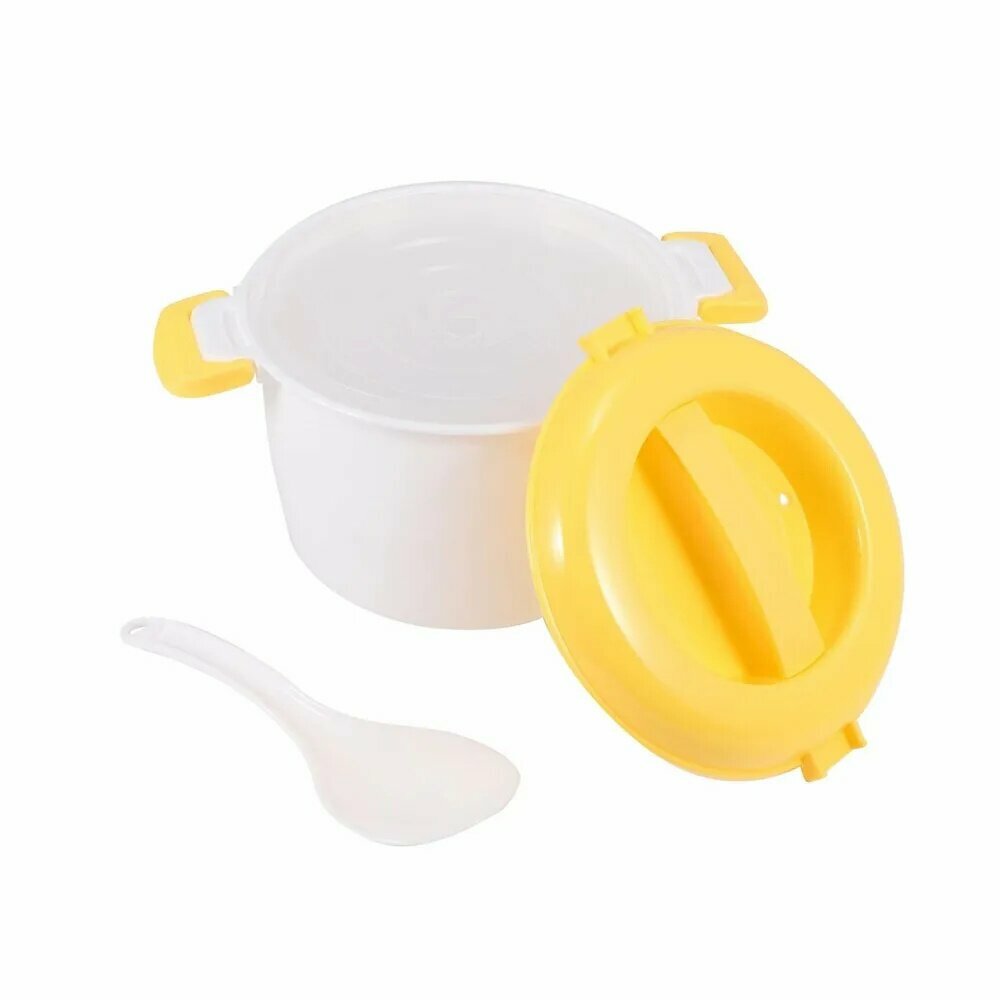 Контейнер для домашней рисоварки, пригодный для использования в микроволновой печи