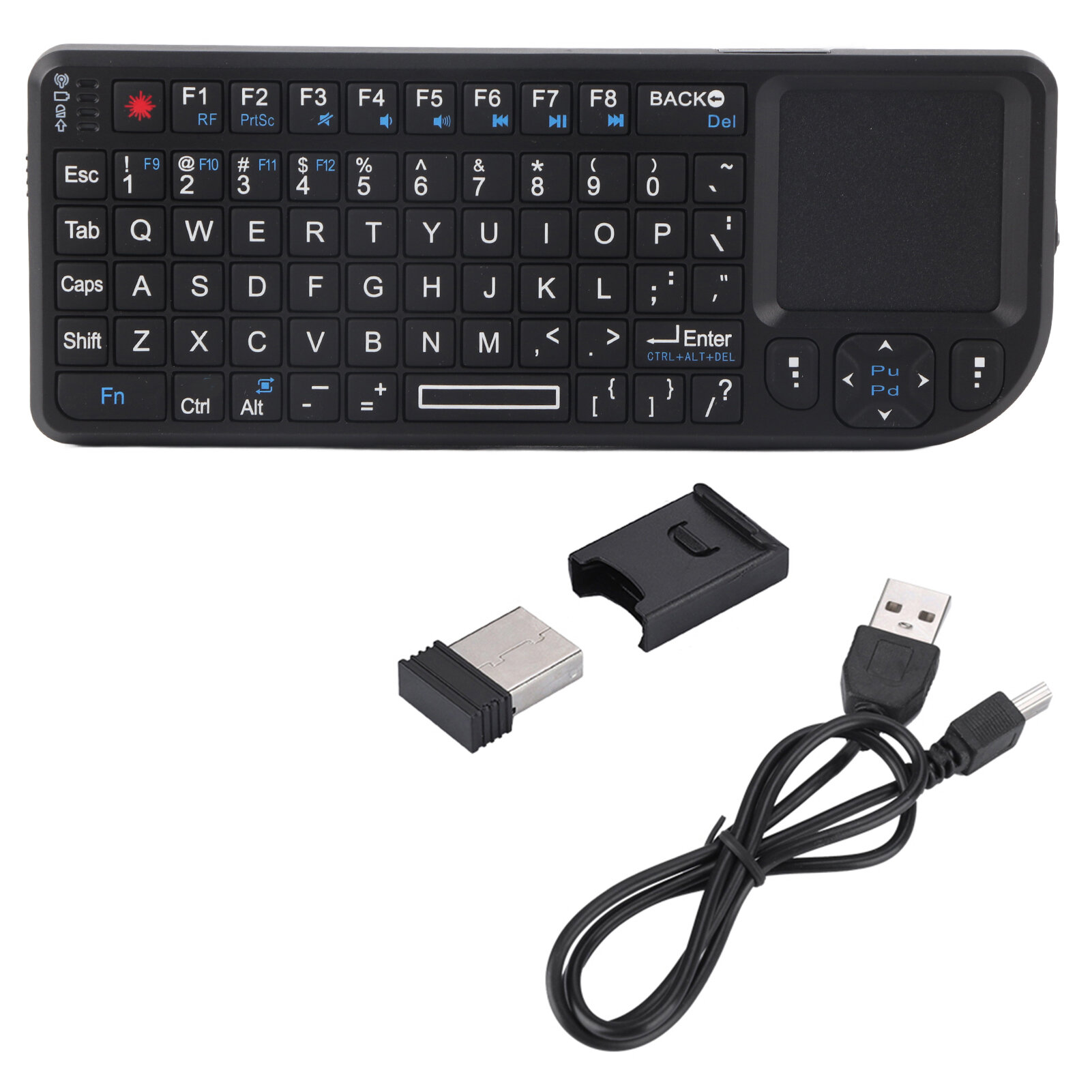 Wireless Keyboard, Easy To Use In Night Plug And Play 2.4 GHz Windows 2000 Linux