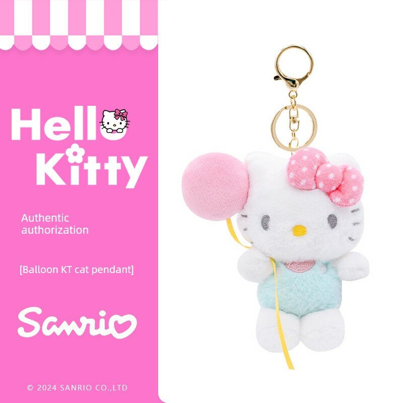 Оригинальный плюшевый кулон Hello Kitty, брелок для сумки Hello Kitty, игрушка-украшение, подарок на день рождения