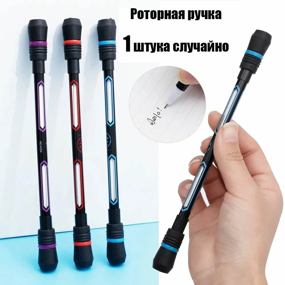 Креативная вращающаяся ручка для письма, игрушка со сбросом давления, 0,5 мм