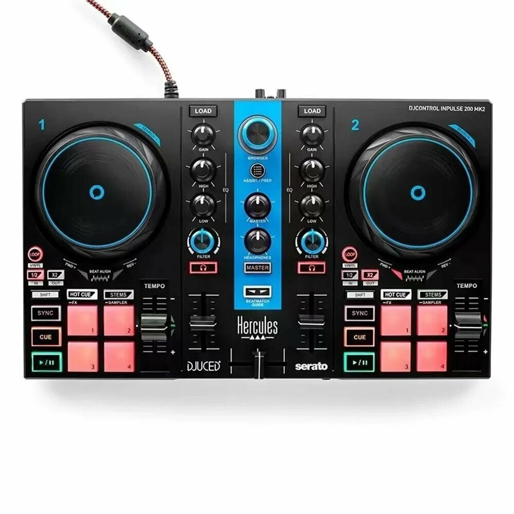 Контроллер Hercules DJControl Inpulse 200-MK2 BLUE(Ограниченное издание)