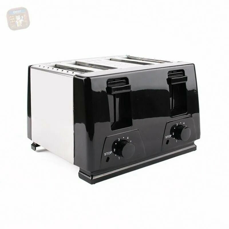 DMWD Тостер Ozon1-SJ-QL-318B-220V 1300 Вт тостов - 4, черный