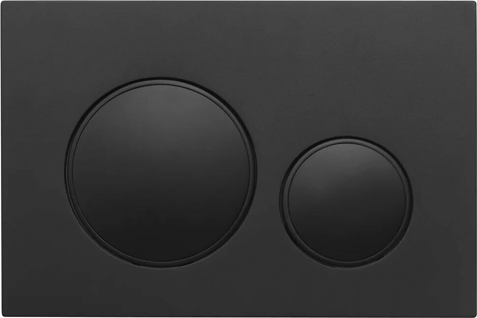 Кнопка смыва Veconi Flush V10 FLV10-B для инсталляции, черный матовый/черный глянец/черный матовый