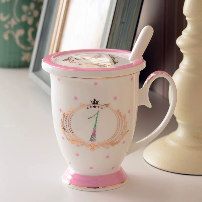 Керамическая чашка в европейском стиле, чашка для воды из костяного фарфора, ретро-кружка в дворцовом стиле, офисная