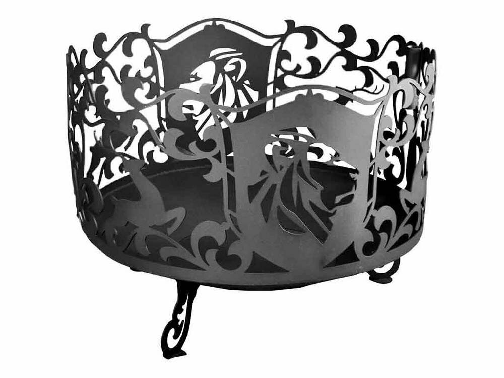 Костровая чаша "Лев" Палитра, из стали, толщина 3 мм, высота 60 см