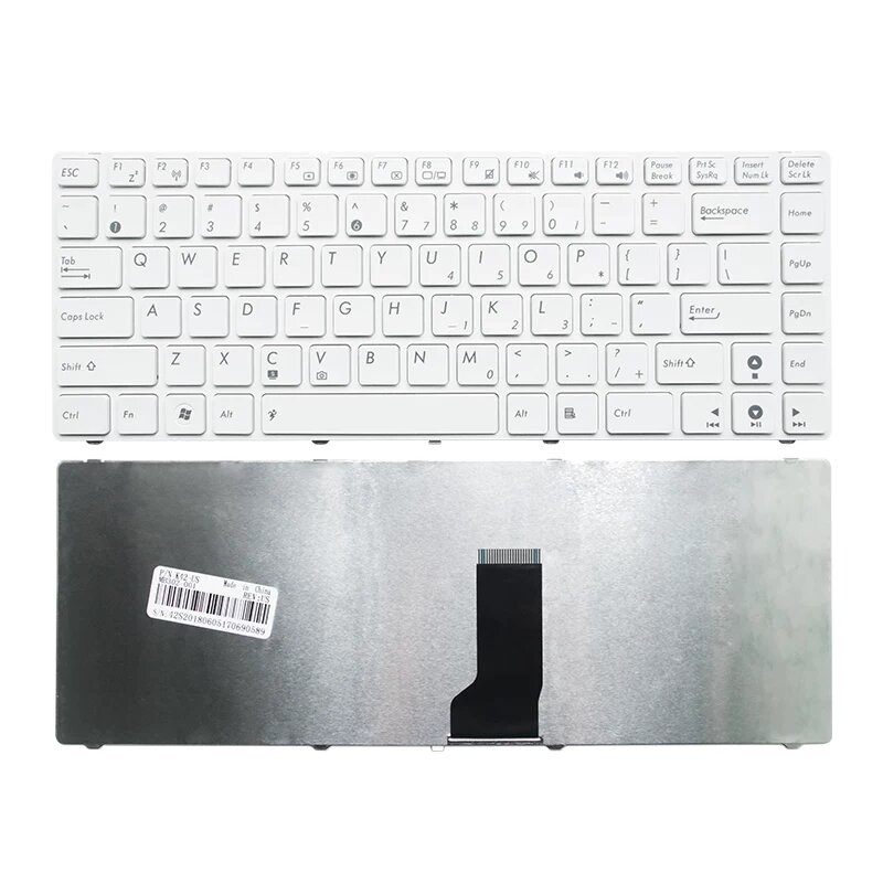 Клавиатура RU/FR/AR подходит для ASUS A84S A43E/F P43E A83S N82JV X35 X35JG Шоколадная шляпа/белая[Совершенно новый]