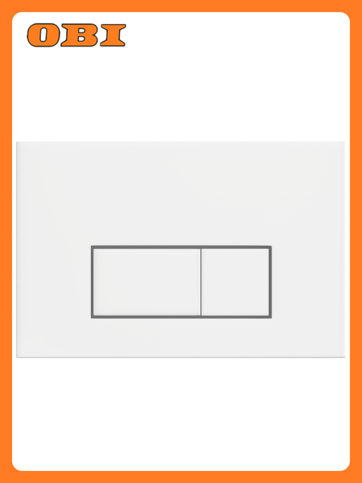 Кнопка смыва Tokito TATSUMAKI SQUARE WHITE, для инсталляции, белая