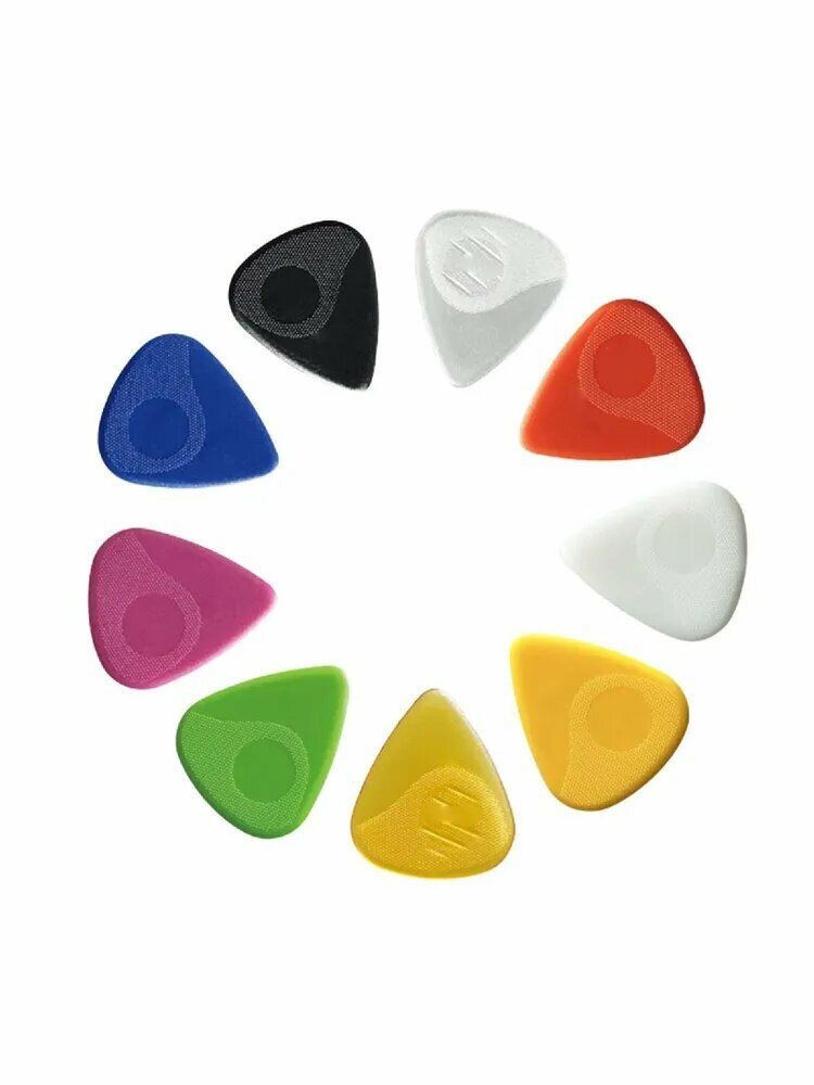 Антискользящие медиаторы для гитары, укулеле и электроакустической гитары, цветные, пять толщин - 0.73 мм