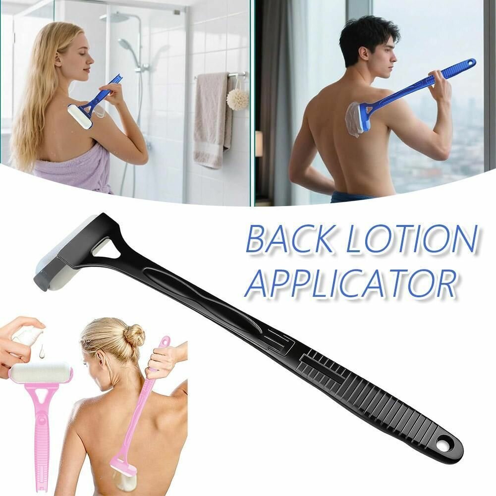 Аппликатор для нанесения крема на спину 46.5 см - складной, с длинной ручкой, с 2 сменными губками