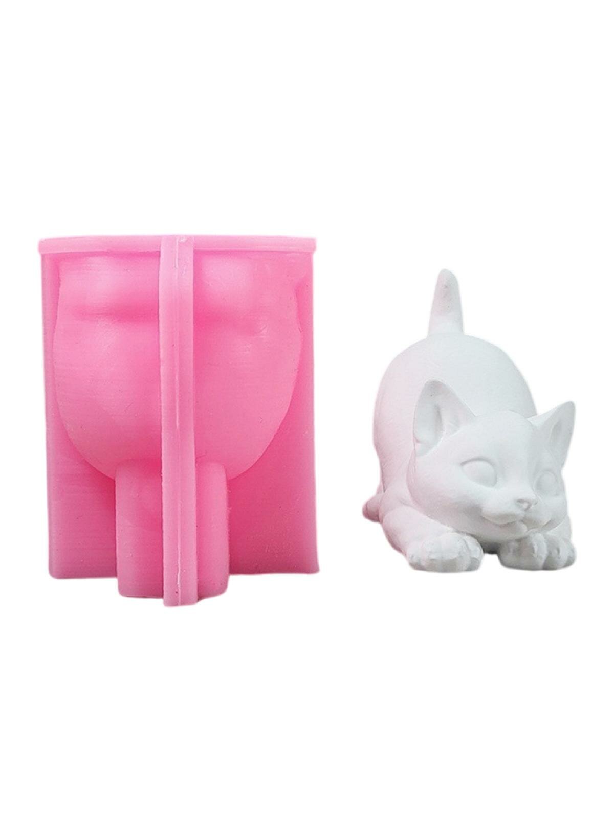 Кошки Котенок Животные Силиконовые Формы для Свечей Мыло Конфеты Шоколадные Формы Цемент Гипсовые Силиконовые Формы для Украшения дома