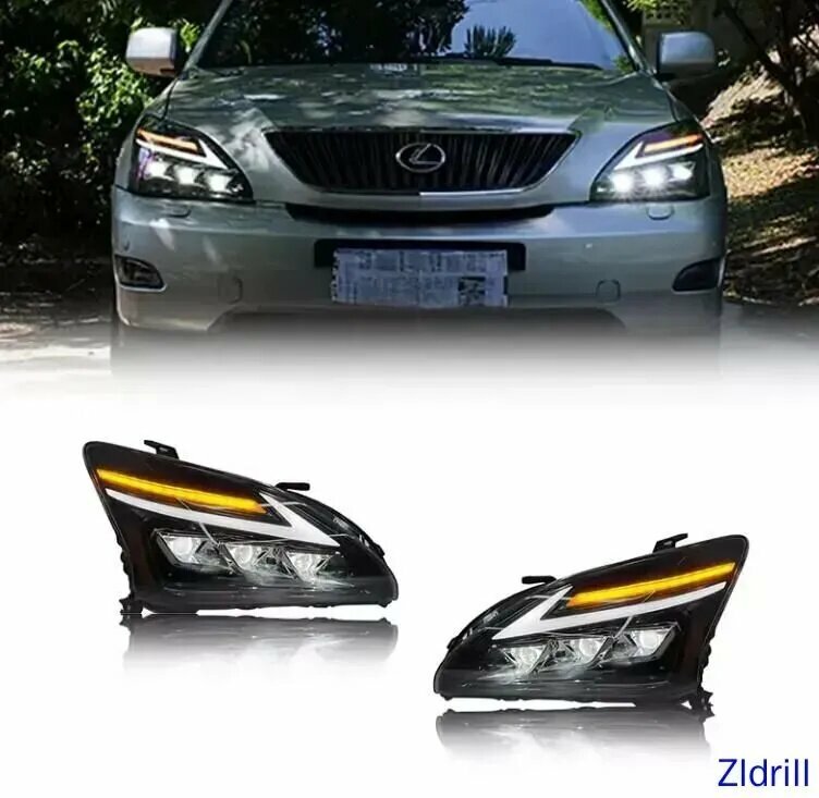 Zldrill Фары автомобильные, 2 шт, арт. HL-RX350-2004