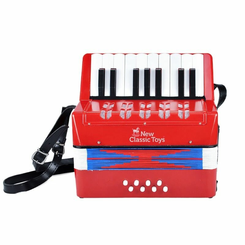 Детская игрушка-аккордеон для начинающих, 17 клавиш, 8 басов.